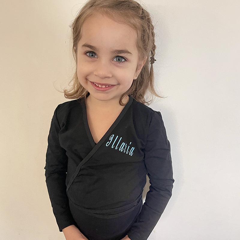 Personalised Ballet Crossover Wrap – Pretty Little Dancer
