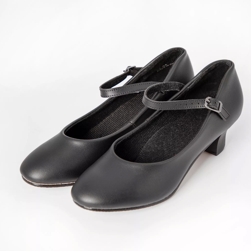 High Heel Chorus Shoes Black and Tan - Pretty Little Dancer