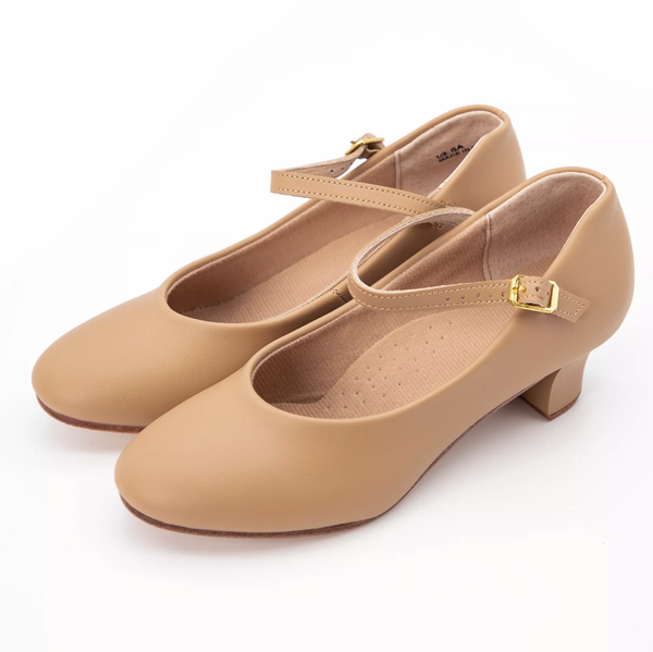 High Heel Chorus Shoes Tan - Pretty Little Dancer